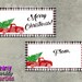 RED TRUCK Treat Bag Toppers, Christmas Treat Toppers, Buffalo Plaid ...