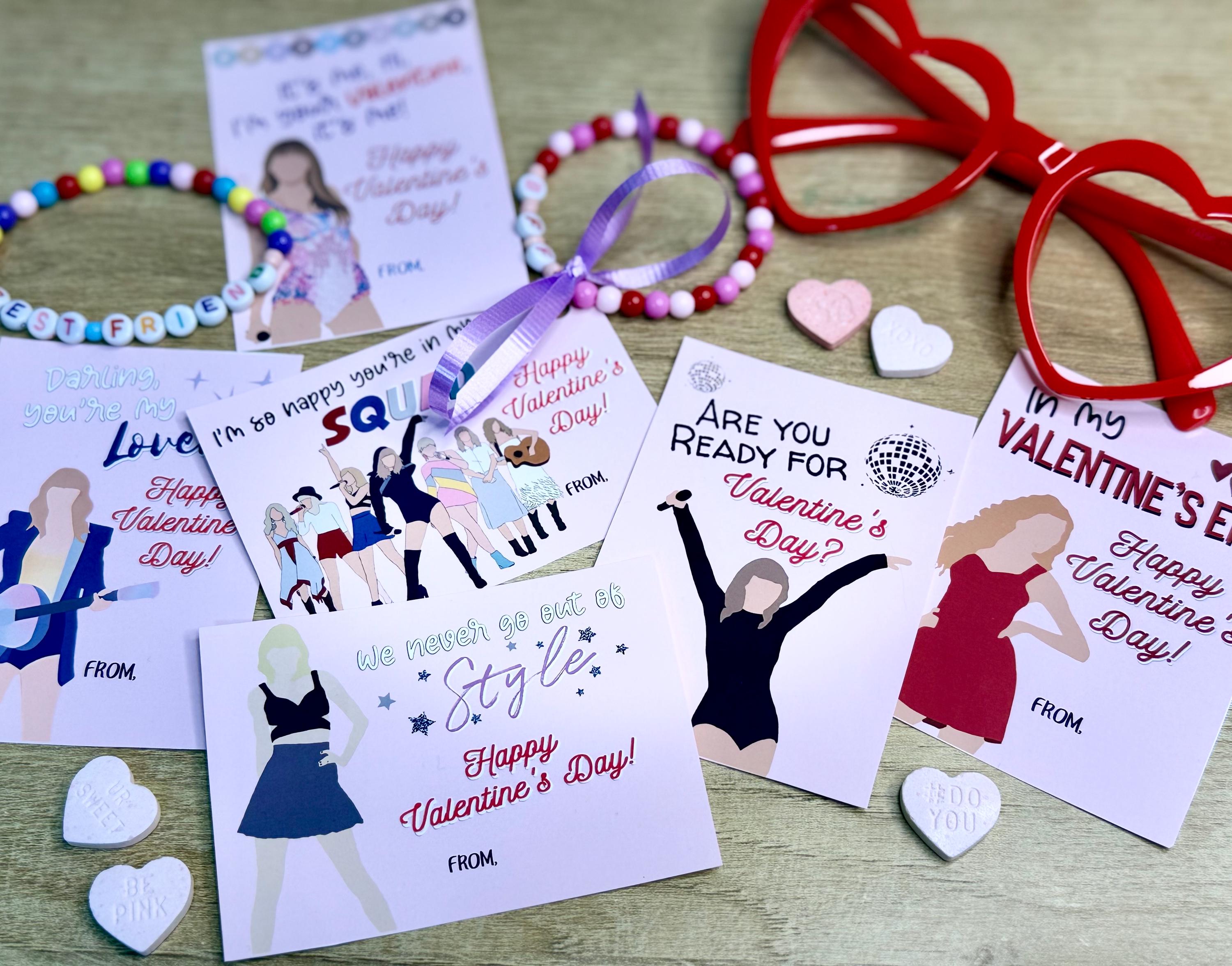 TAYLOR SWIFT VALENTINES, Swiftie Valentine Cards, Valentine's Day ...