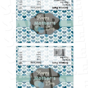 MOTHER'S DAY Candy Bar WRAPPERS, Diy Mother's Day Gift Idea, Mother's ...