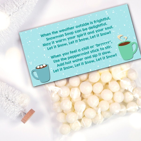 Snowman Bag Topper - Etsy