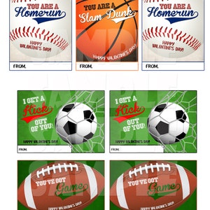 SPORTS VALENTINE CARDS, Baseball Valentines, Soccer Valentine Cards ...