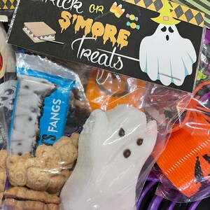 HALLOWEEN TREAT BAG Toppers, Halloween Tags, Gift Bag Tags, Halloween ...