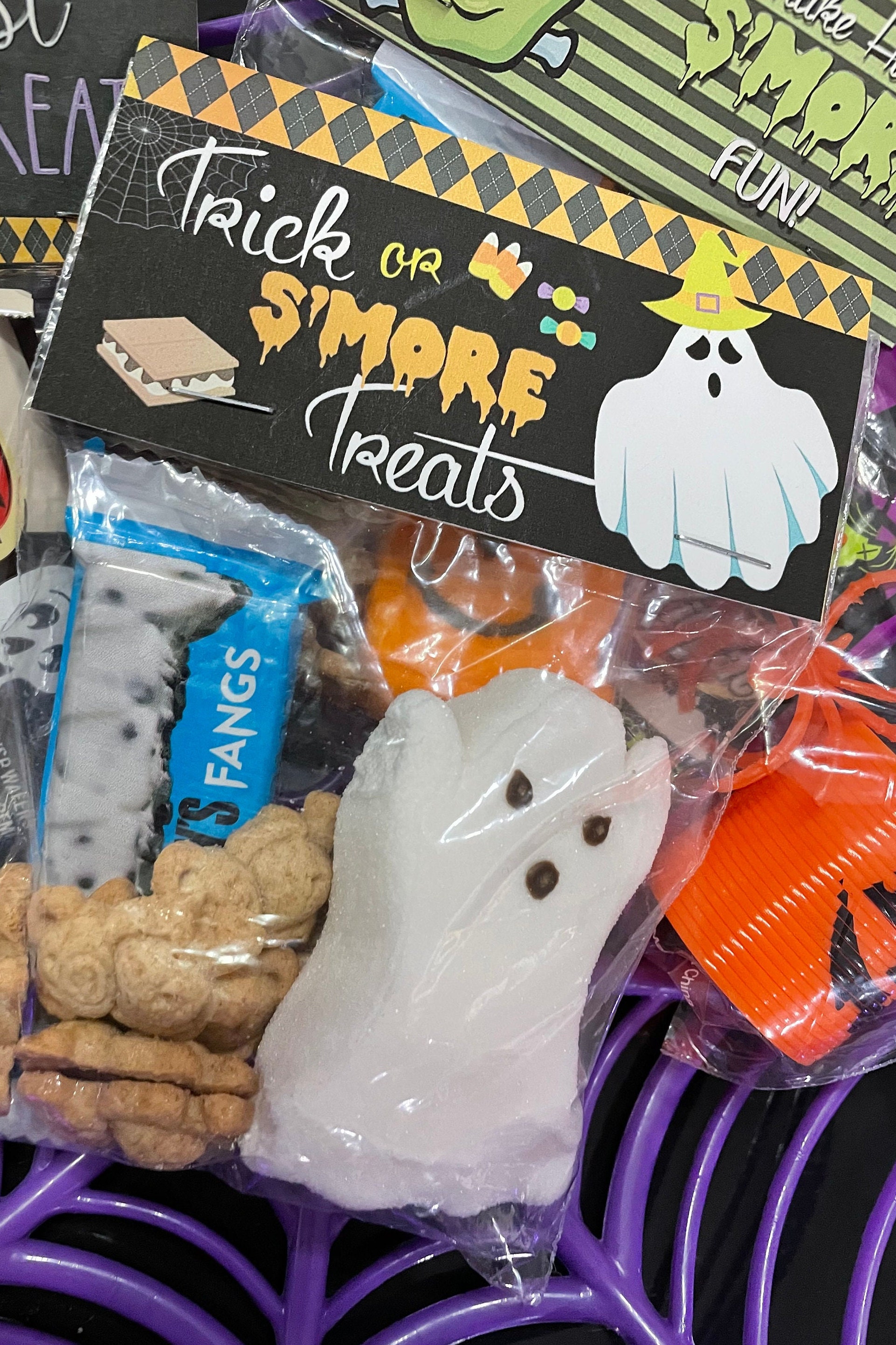 HALLOWEEN TREAT BAG Toppers, Halloween Tags, Gift Bag Tags, Halloween ...
