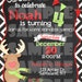 RUDOLPH BIRTHDAY INVITATION, Christmas Party Invite, Reindeer Birthday ...