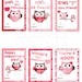 OWL VALENTINES - Printable Owl Valentine Cards - Classroom Valentines ...