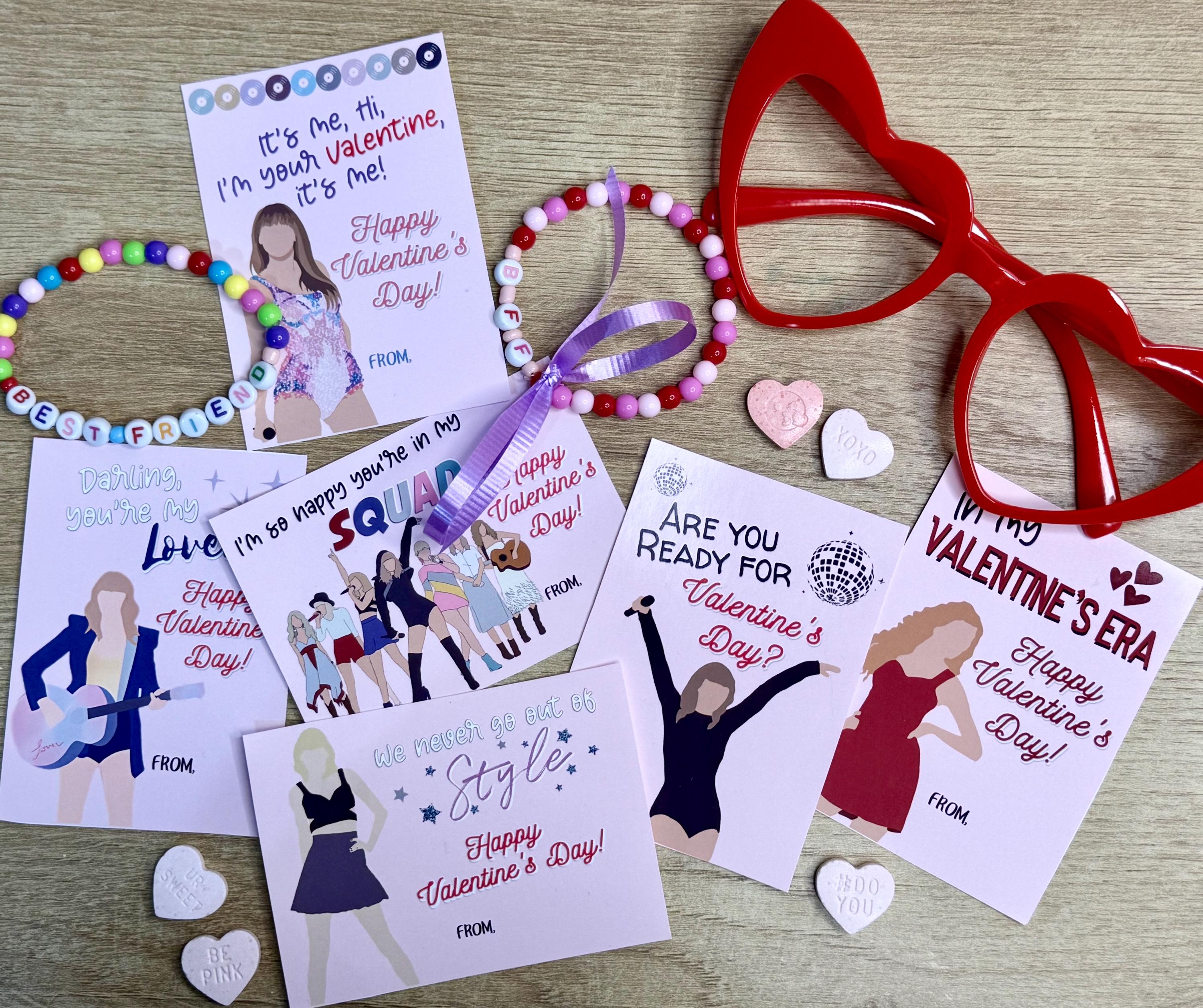 TAYLOR SWIFT VALENTINES, Swiftie Valentine Cards, Valentine's Day ...