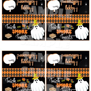 HALLOWEEN TREAT BAG Toppers, Halloween Tags, Gift Bag Tags, Halloween ...