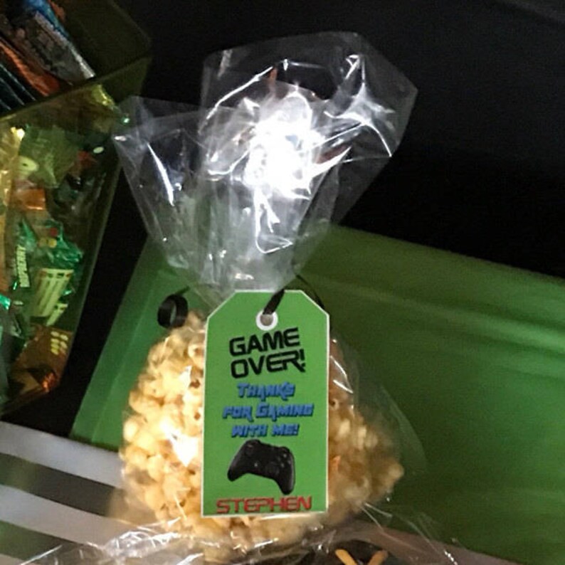 Printable gaming FAVOR Tags Video Game Party | Etsy