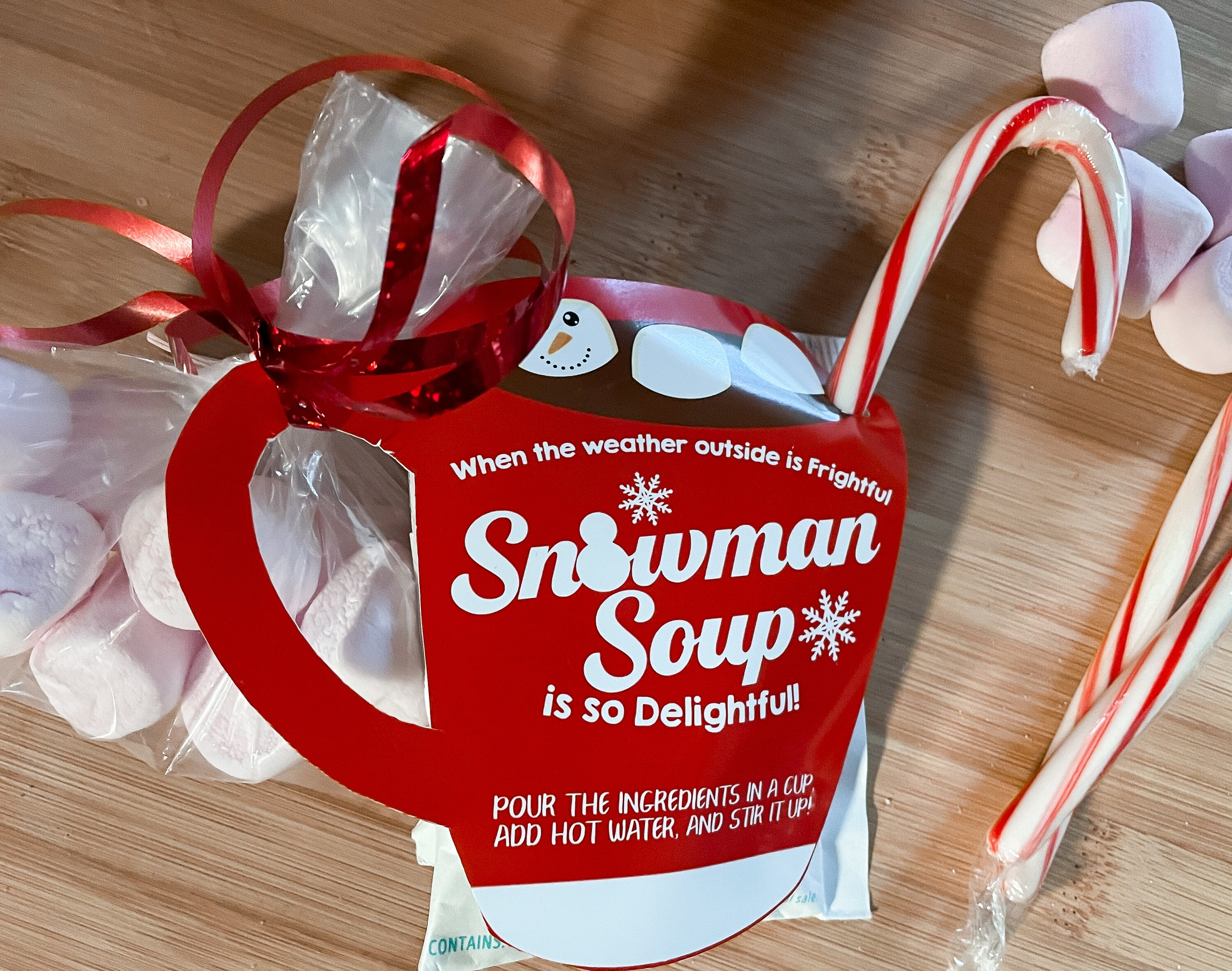 Printable Snowman Soup Gift Tags – Hot Chocolate / Cocoa Treat Toppers ...
