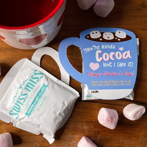 Valentines Hot Chocolate Tags, Valentine's Day Classroom Gift, Hot ...