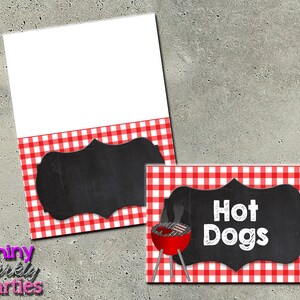 BBQ FOOD TENTS, Food Labels, Barbeque Food Signs, Buffet Labels, Food ...