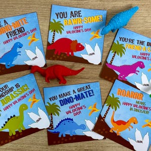 Dinosaur Valentine Cards, Valentines for Boys, Dino Valentines ...