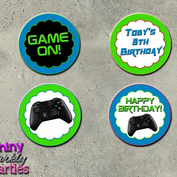 Gaming Cupcake Toppers Printable - Etsy
