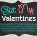 BUBBLE GUM VALENTINE Tags, I Chews You Valentine's Day Tags, Gumball ...