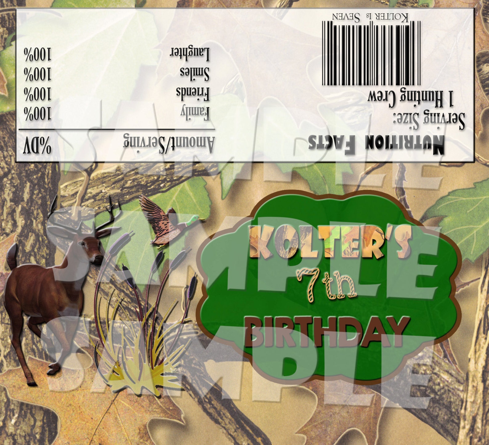 HUNTING CANDY WRAPPERS Hunting Birthday Party Favors Camo - Etsy