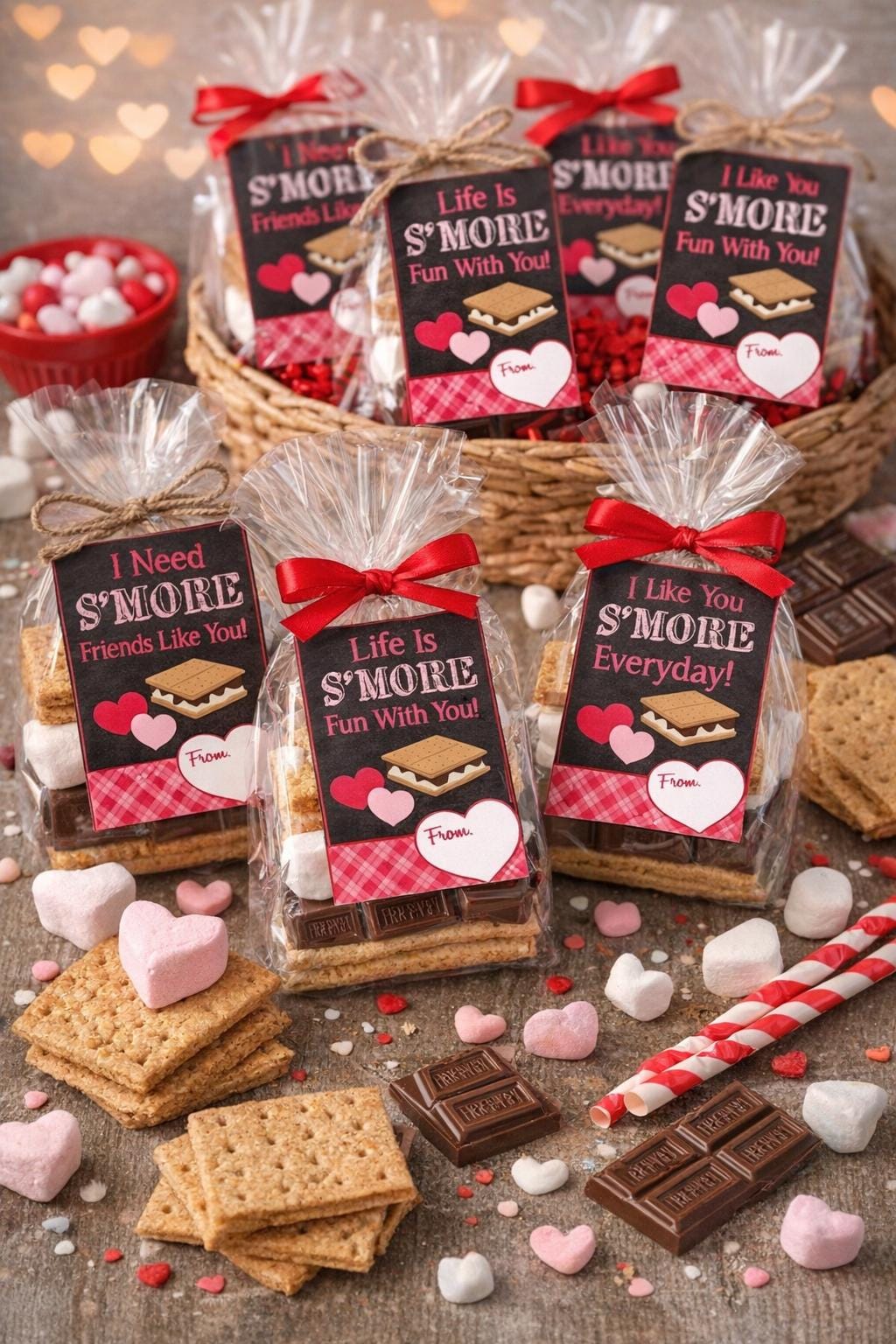S'MORES VALENTINES PRINTABLE, S'more Valentine Cards, Smores Tags ...