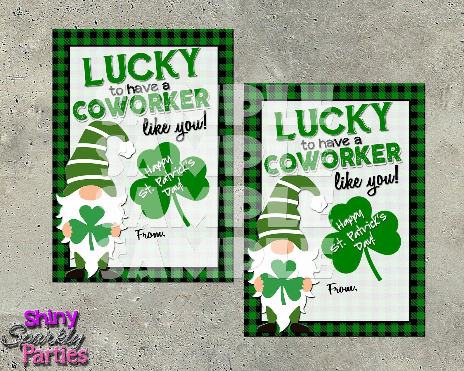 St. Patrick's Day Printable Tag Lucky to Have A Coworker | Etsy