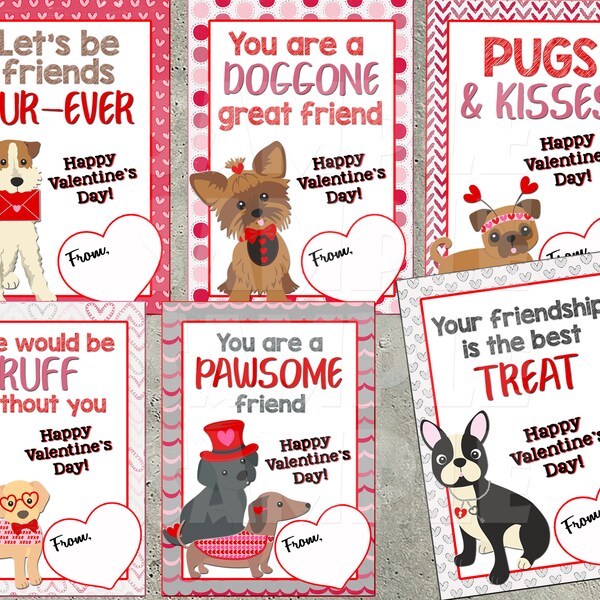 Dog Valentine Card - Etsy