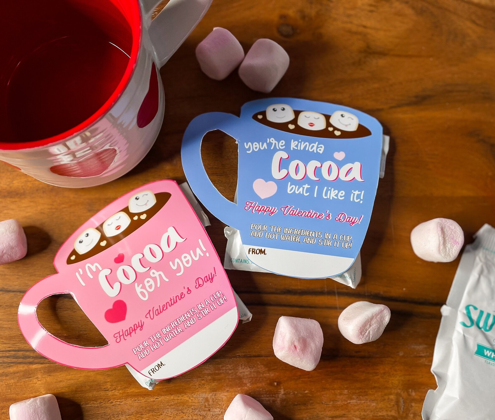Valentines Hot Chocolate Tags, Valentine's Day Classroom Gift, Hot ...