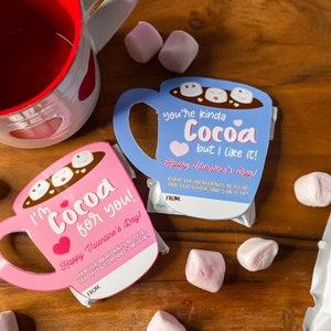 Valentines Hot Chocolate Tags, Valentine's Day Classroom Gift, Hot ...