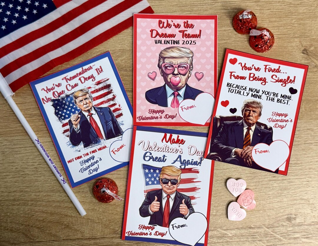 TRUMP VALENTINES, Donald Trump Valentine Cards, Funny Valentines ...