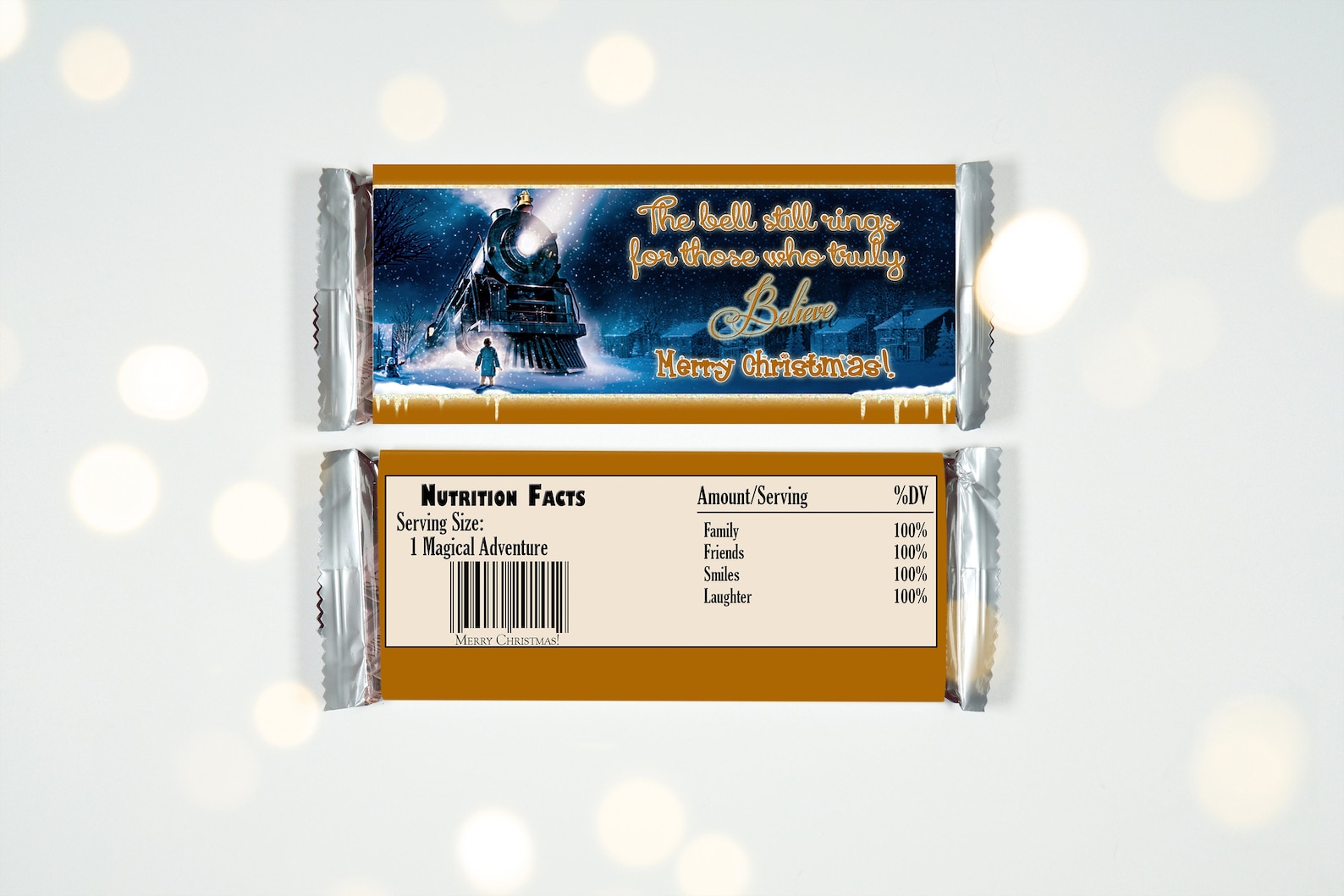 POLAR EXPRESS Candy Bar WRAPPERS - Train Candy Bar Wrappers, Diy ...