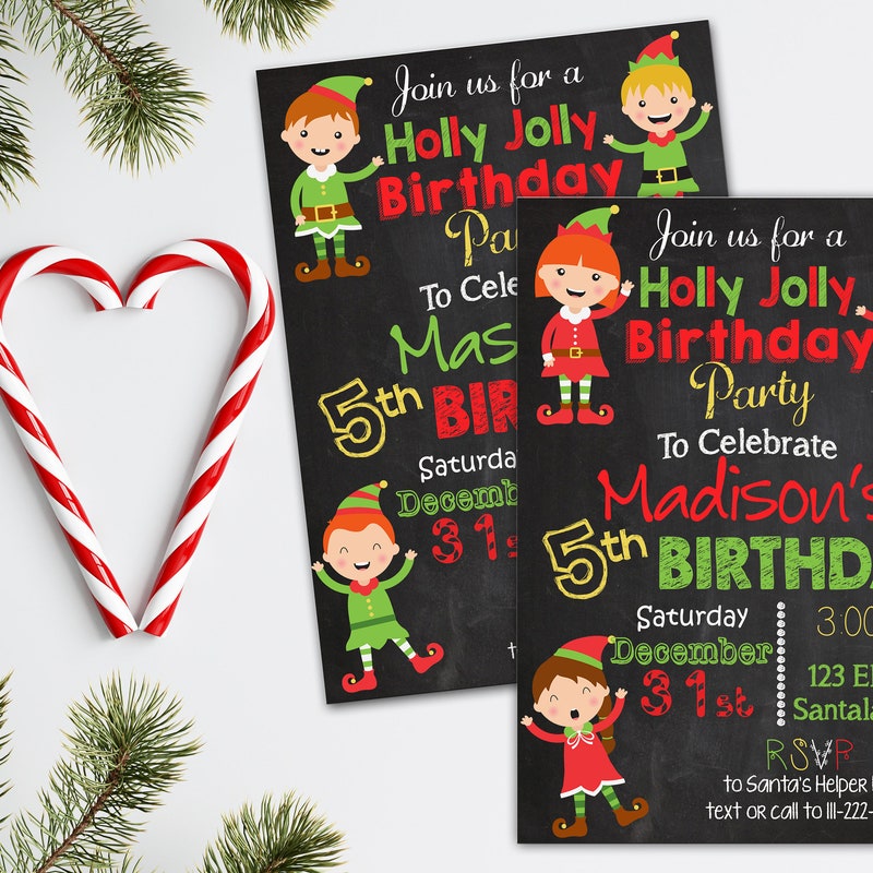 Elf Invitation - Etsy