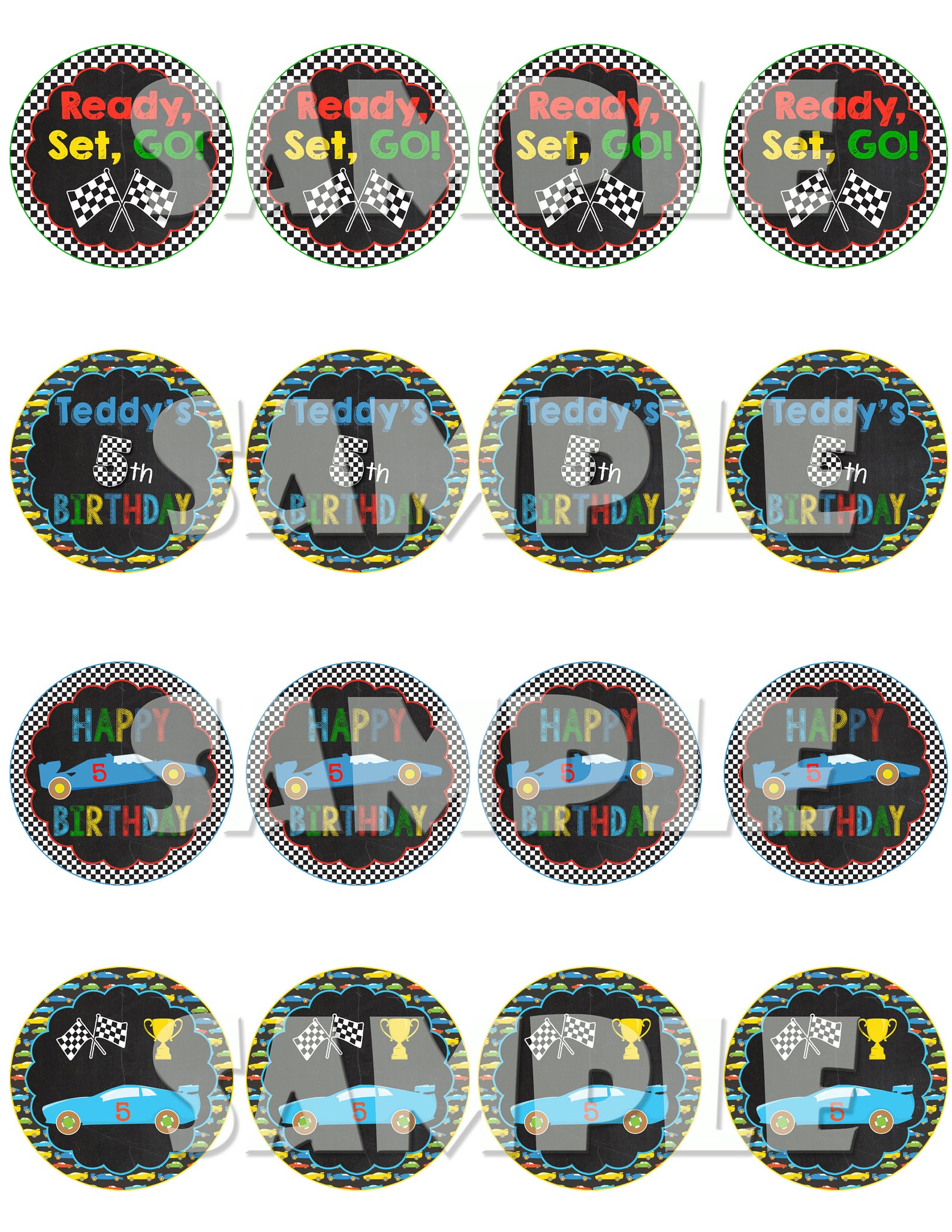 RACE CAR BIRTHDAY Party Package Racing Party Decorations - Etsy