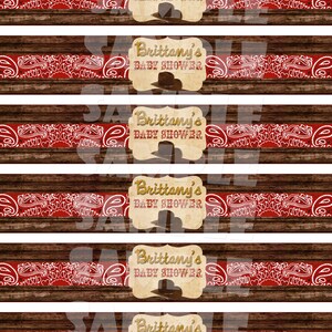 WESTERN WATER Bottle LABELS, Cowboy Water Bottle Labels, Western Baby ...