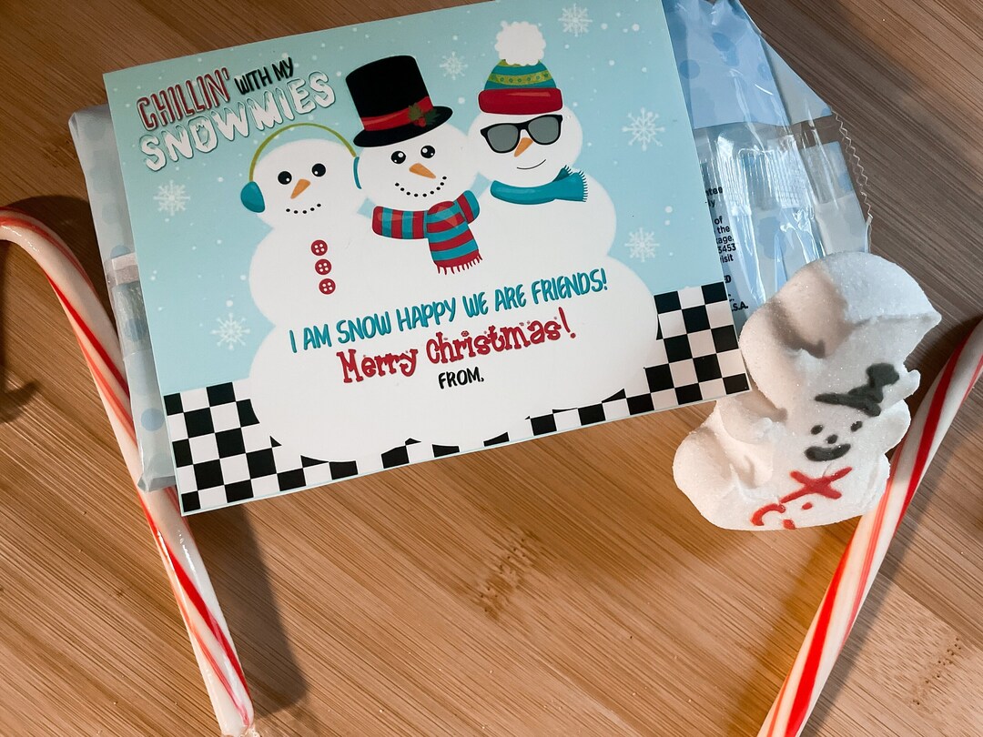 Chillin' With My Snowmies Gift Tags, Snow Happy We Are Friends ...