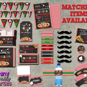 PIZZA CANDY BAR Wrappers, Pizza Party Favors, Pizza Birthday Party ...