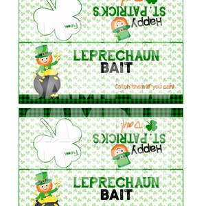 St. PATRICK'S DAY Treat Bag TOPPERS, Leprechaun Bait Tags, Pot of Gold ...