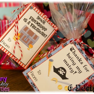 PIRATE VALENTINE CARDS - Boy's Valentines - Diy Valentine's Day Cards ...