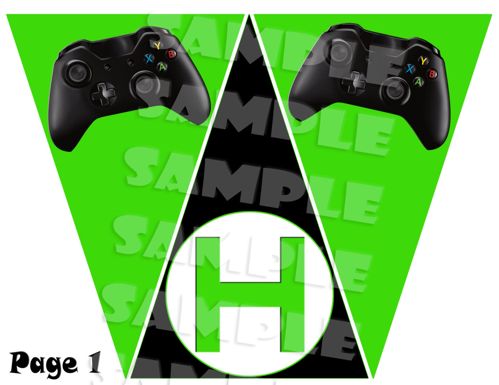 VIDEO GAMING PARTY Banner Video Game Themed Pendant Banner | Etsy