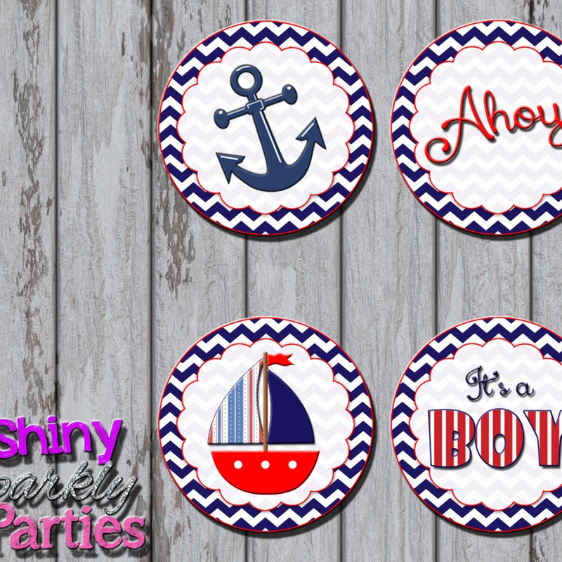 Sailboat Cupcake Toppers - Etsy