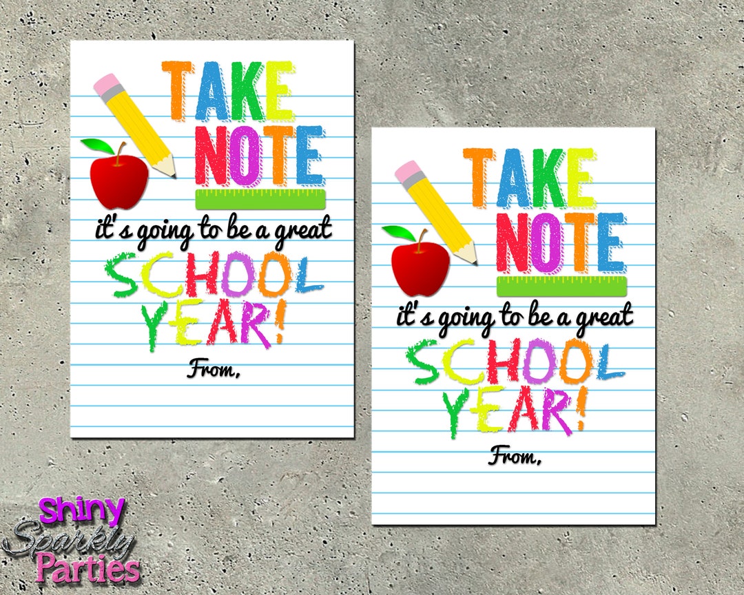 Welcome Back to School Tag, Happy First Day of School Gift Tag ...