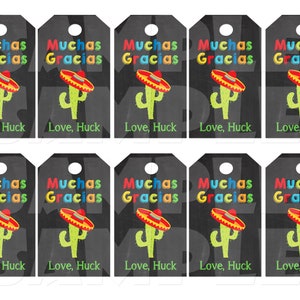 FIESTA FAVOR TAGS, Holy Guacamole, Fiesta Baby Shower, Fiesta Birthday ...