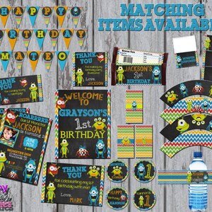 Printable MONSTER FOOD TENTS - Monster Food Labels - Monster Birthday ...