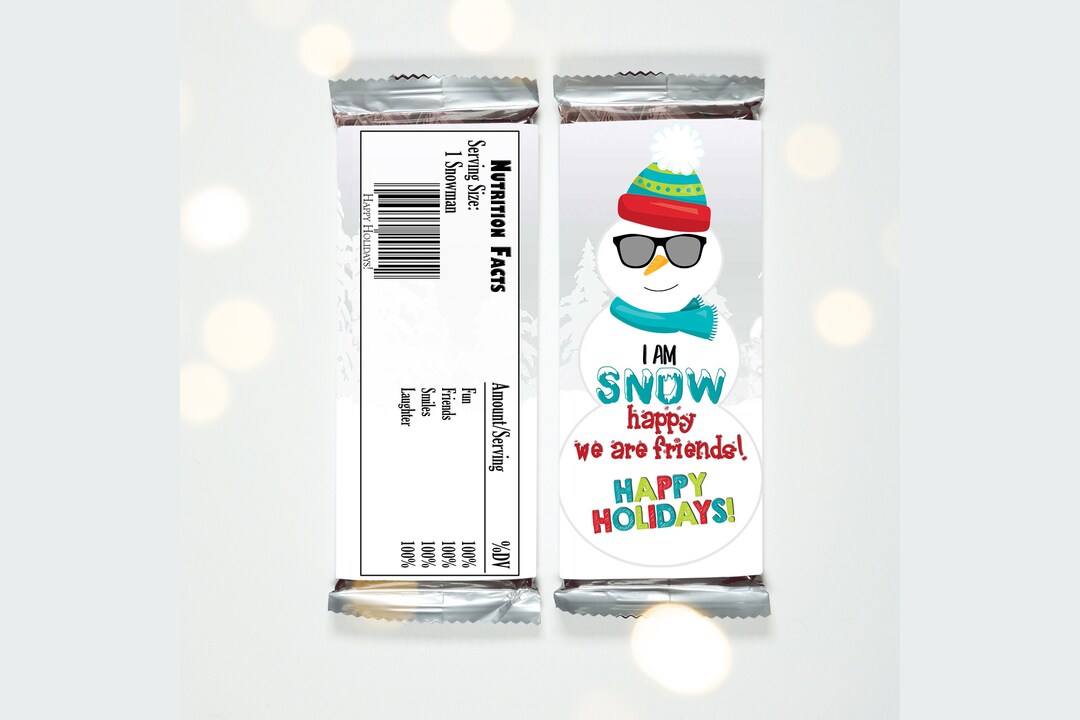 Snowman Candy Bar Wrappers, Diy Christmas Treats, Gift Ideas, Party ...