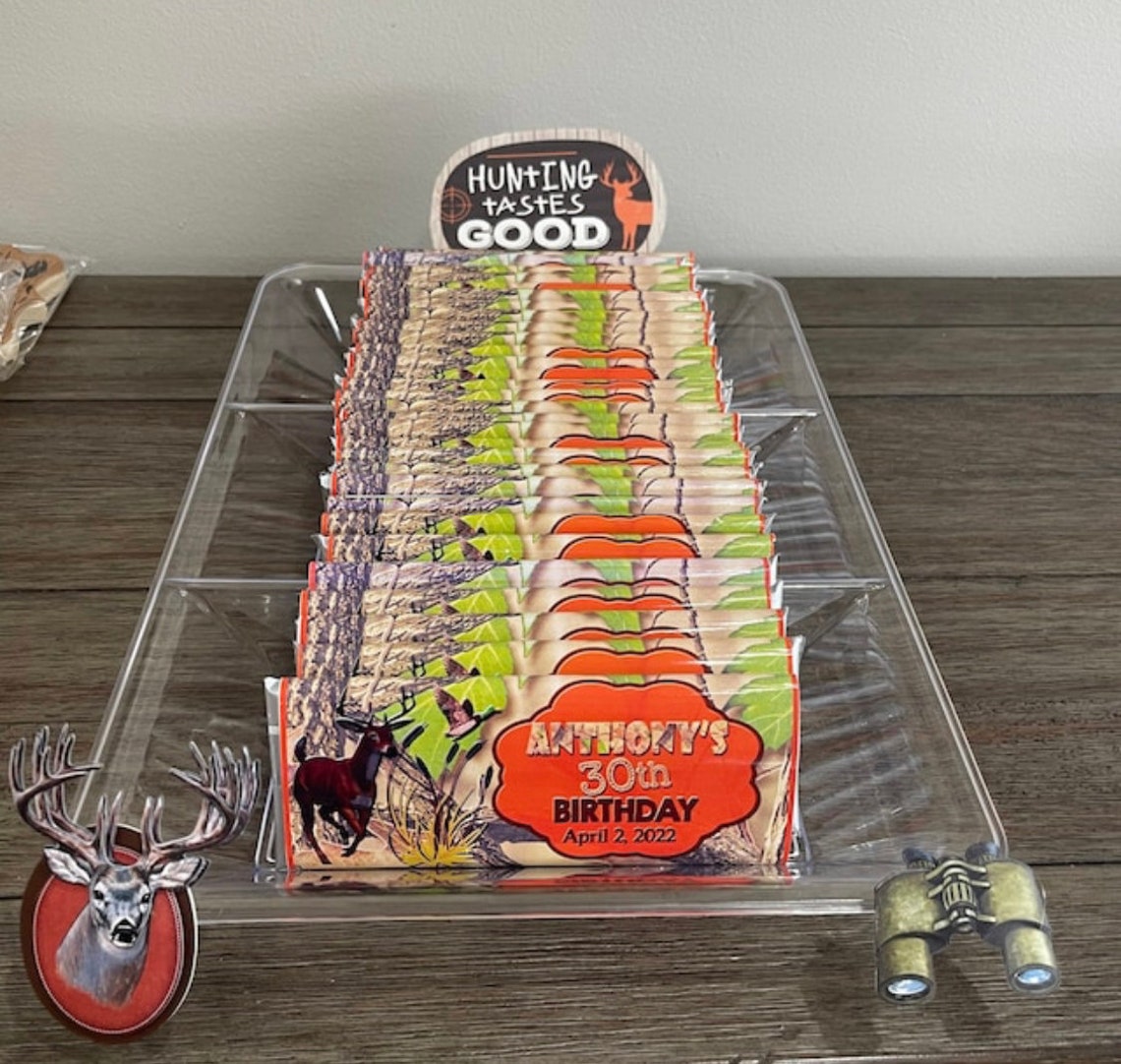 HUNTING CANDY WRAPPERS Hunting Birthday Party Favors Camo - Etsy