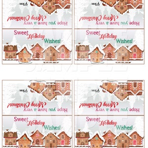 GINGERBREAD House TREAT BAG Toppers, Christmas Treat Bag Toppers ...