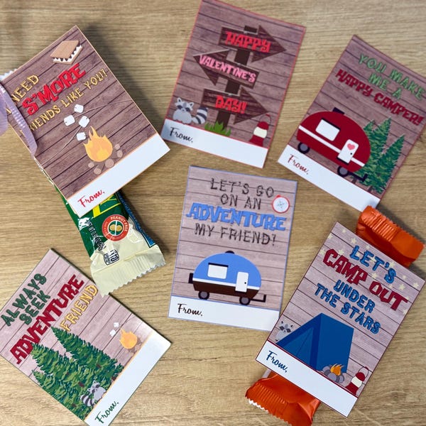 Camping Valentine - Etsy