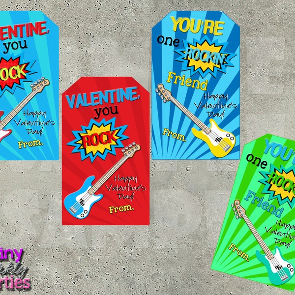 You Rock Valentine - Etsy