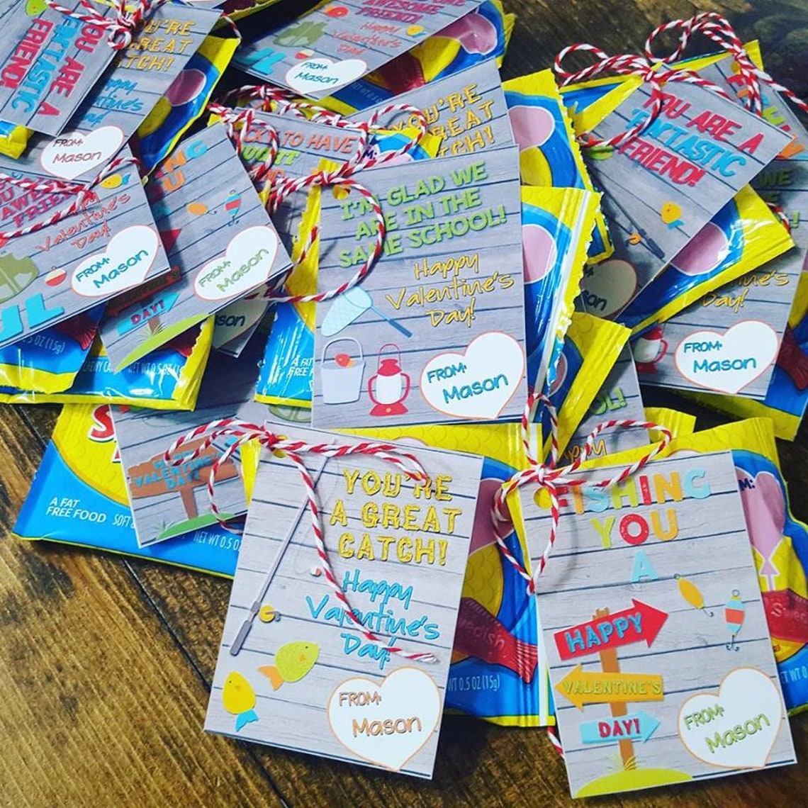 FISHING VALENTINES Fishing Themed VALENTINE Cards - Etsy Canada