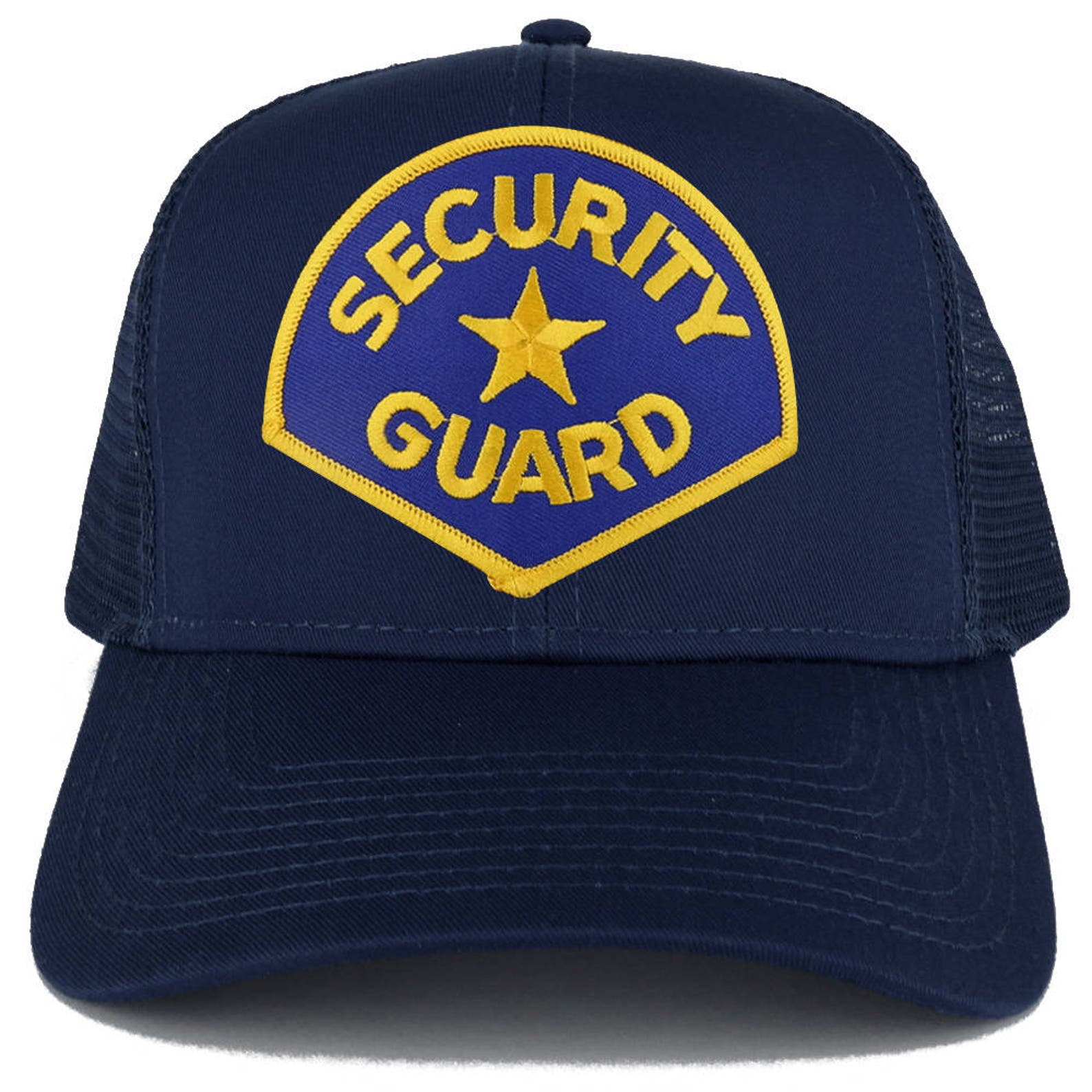 Security Guard Blue Gold Embroidered Iron on Patch Adjustable | Etsy
