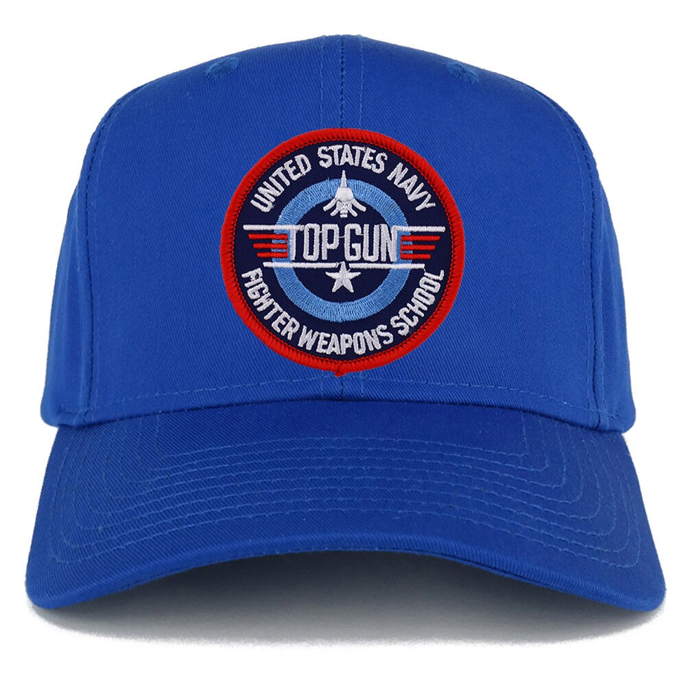 US Navy TOP Gun Patch Structured Baseball Cap | Etsy