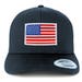 American Flag Patch Snapback Trucker Mesh Cap Navy - Etsy