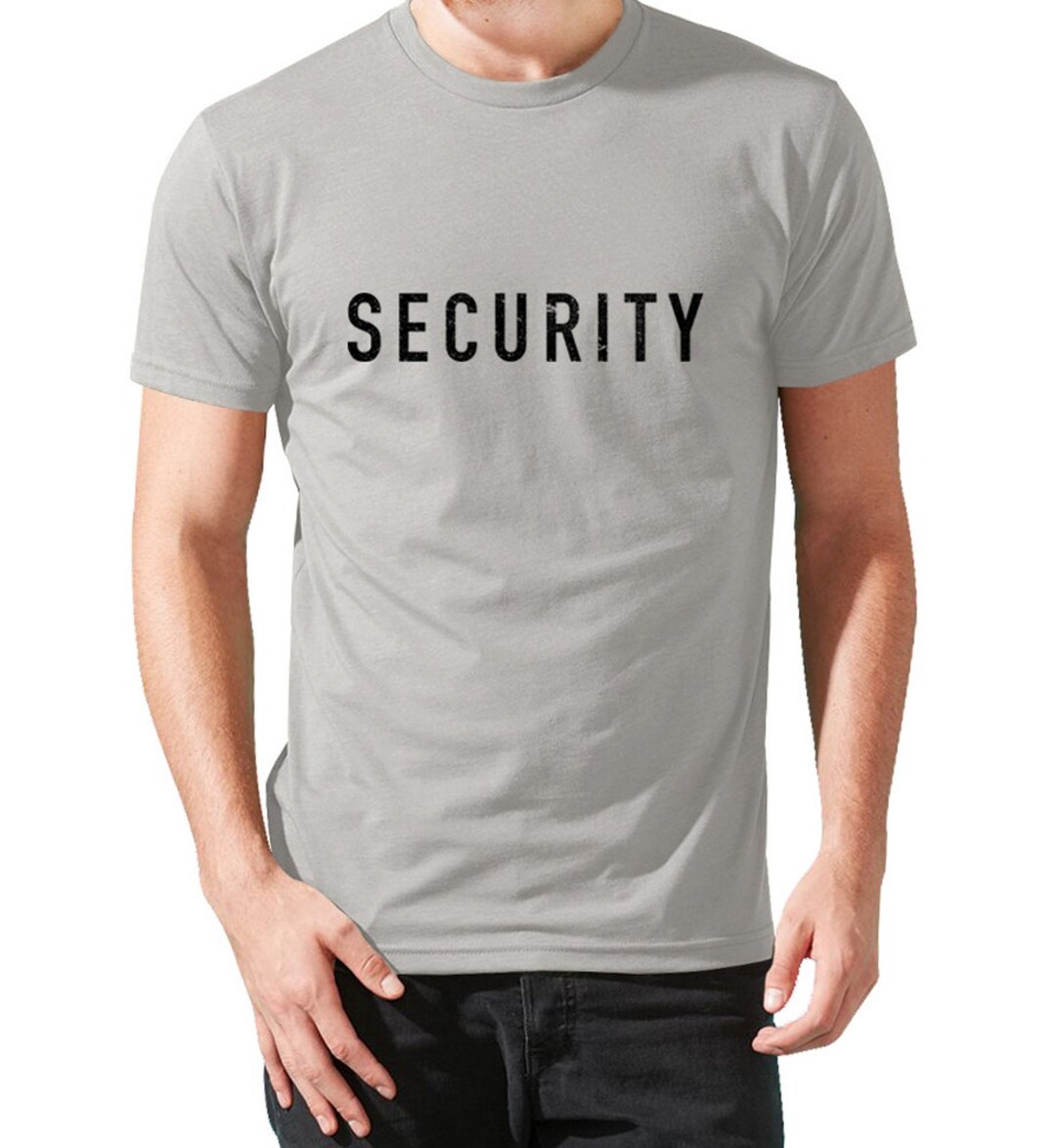 CAMISETA SECURITY Printed Premium Fitted 100% Cotton Crew 3600-SECURITY ...
