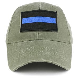 One Thin Blue Line Tactical Patch Cotton Adjustable Baseball Cap (EC-37789) - Etsy
