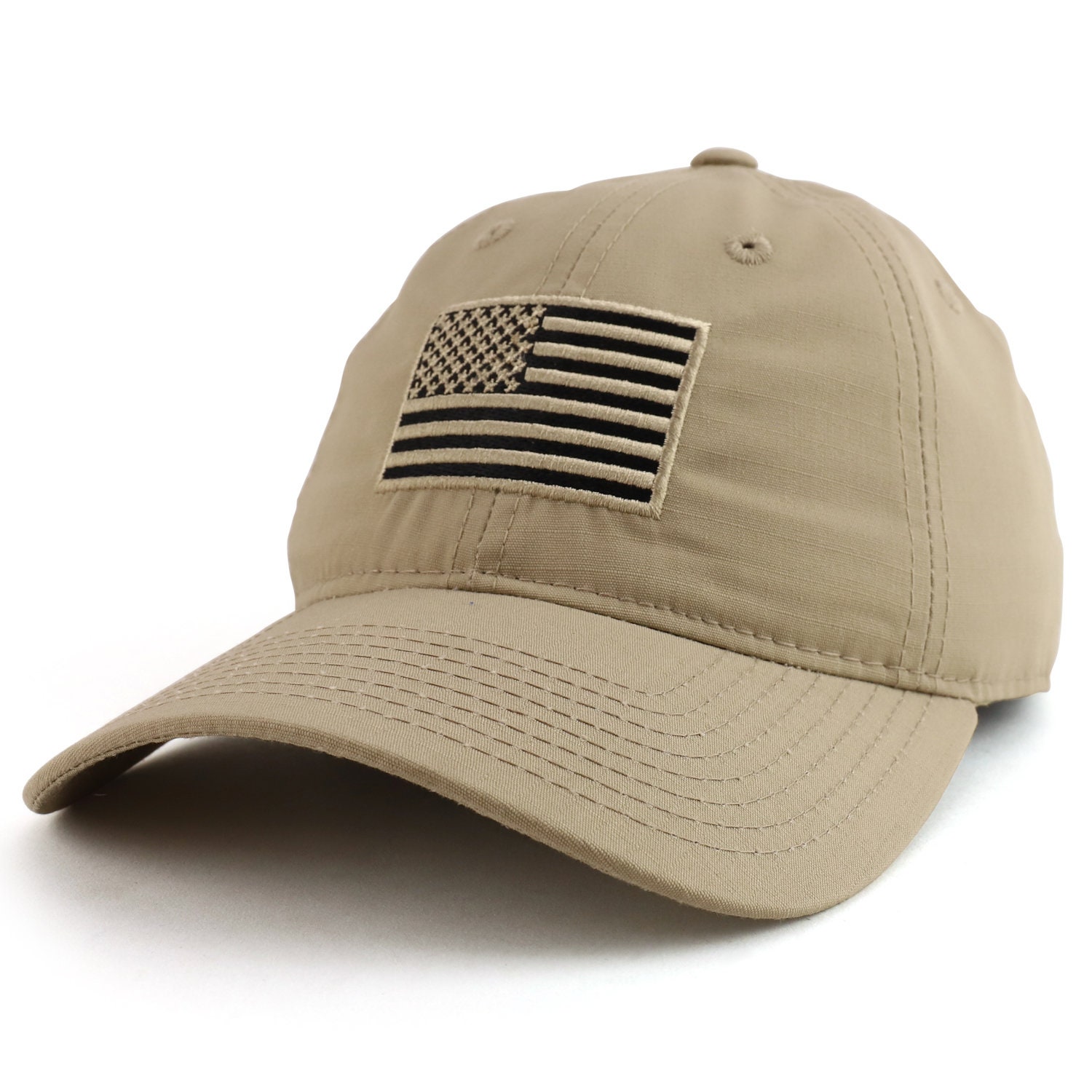 American Flag Embroidered Relaxed Cotton Adjustable Cap | Etsy